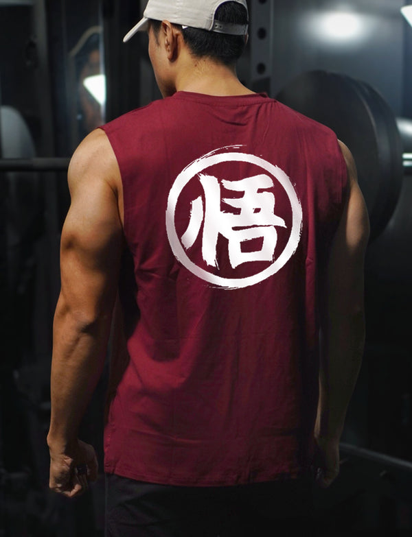 [LIMITED EDITION] 'Ascension' Comfort Muscle Shirt - Dark Red - Saiyan Evolution